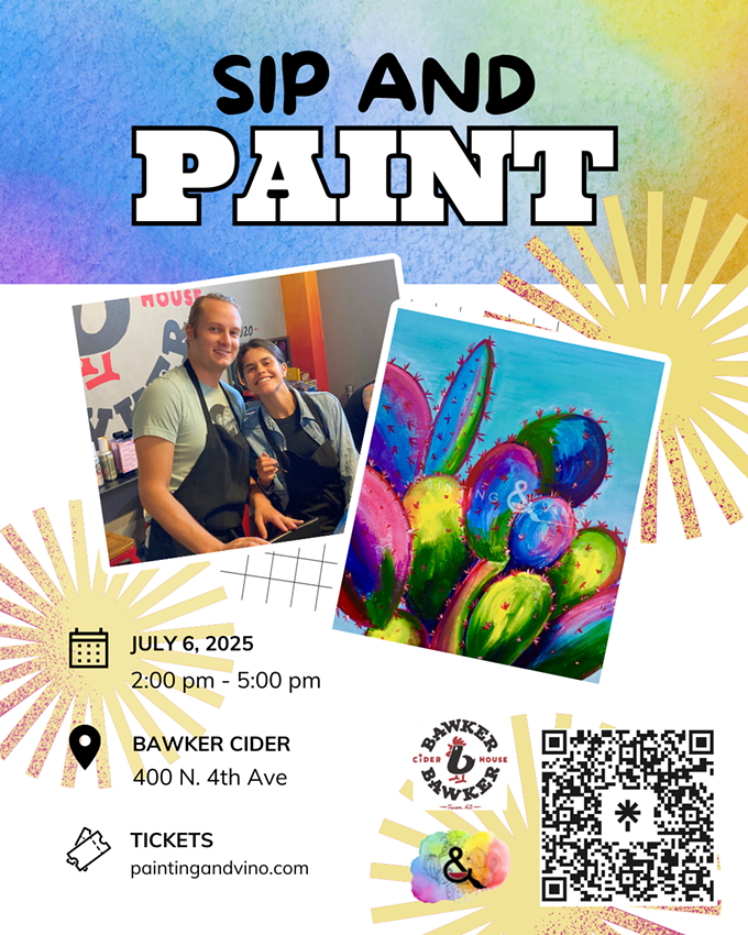 Colorful Cactus Paint and Sip at Bawker Cider | Bawker Bawker Cider ...